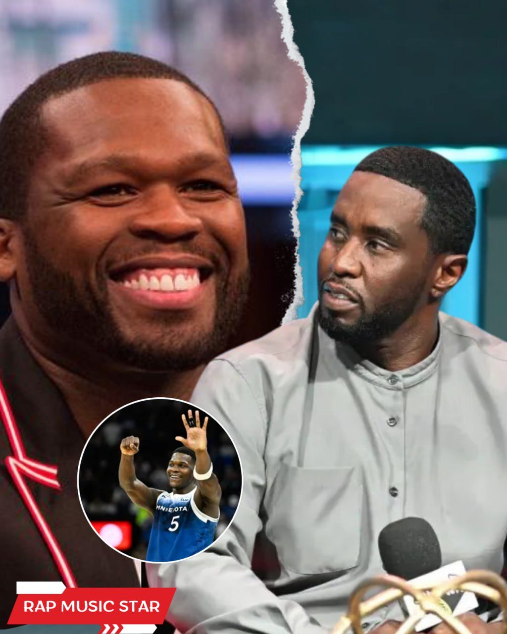 50 Cent Uses Anthony Edwards To Throw Another Jab At Diddy News