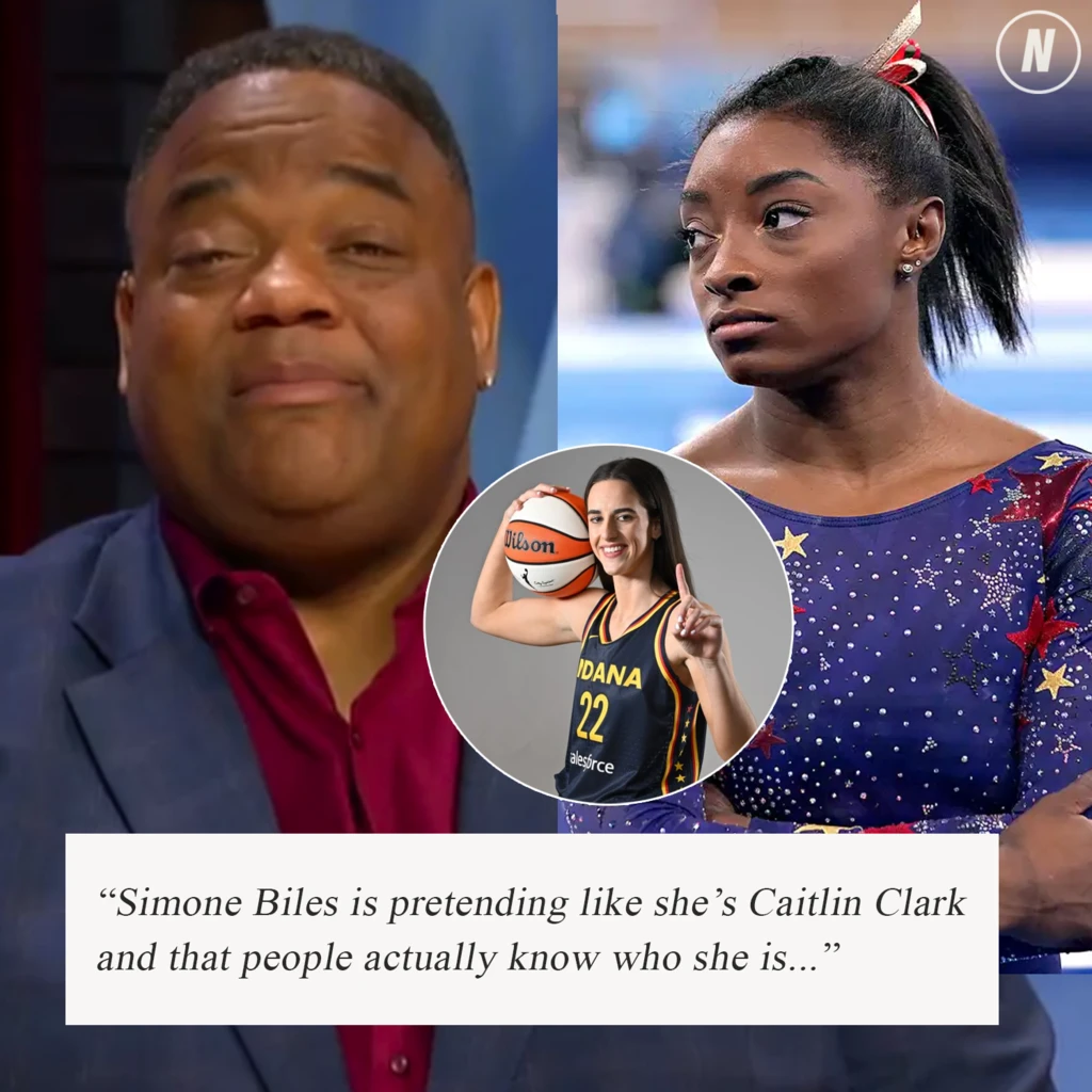 Simone Biles is 'pretending' to be as famous as Caitlin Clark and 'the ...