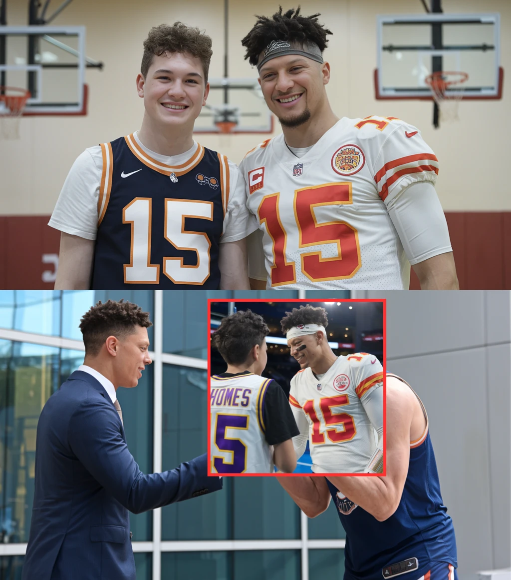 PATRICK MAHOMES DISCOVERS A HOMELESS TEEN WITH A PASSION FOR FOOTBALL ...