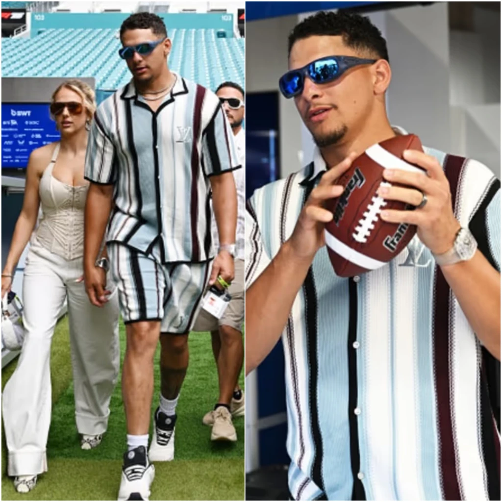 Not Red Bull, Ferrari, or Mercedes, Patrick Mahomes reaches Miami to ...